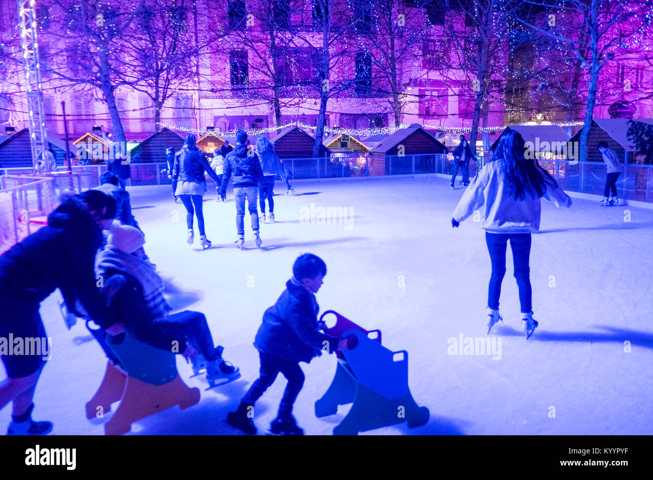 Winter,Wonderland,Christmas,Market,entertainment,Ice, rink, with ...