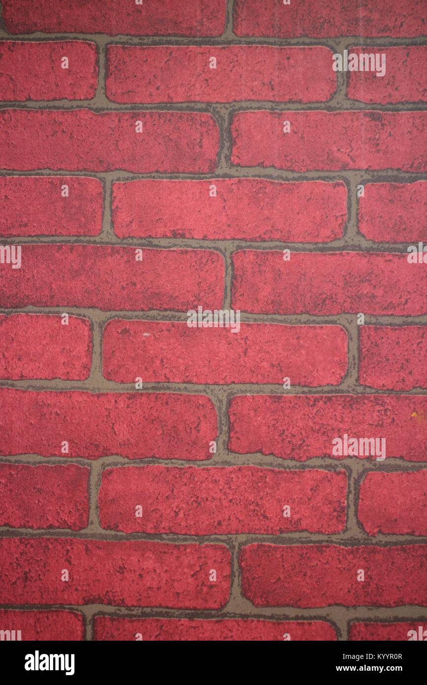 Red brick wall pattern close-up Stock Photo - Alamy