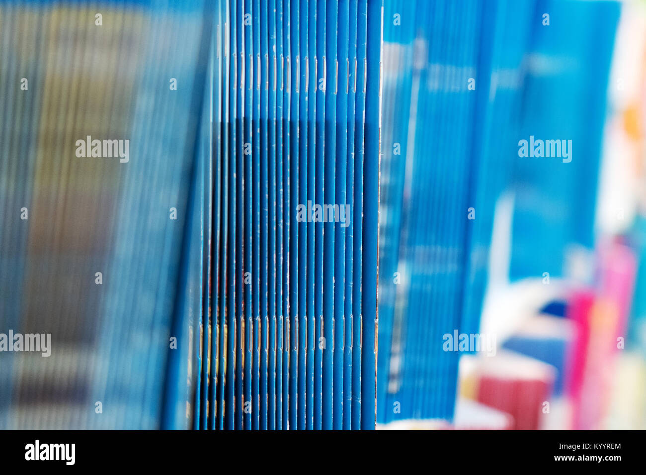 Magazines on shelf in book store Stock Photo - Alamy