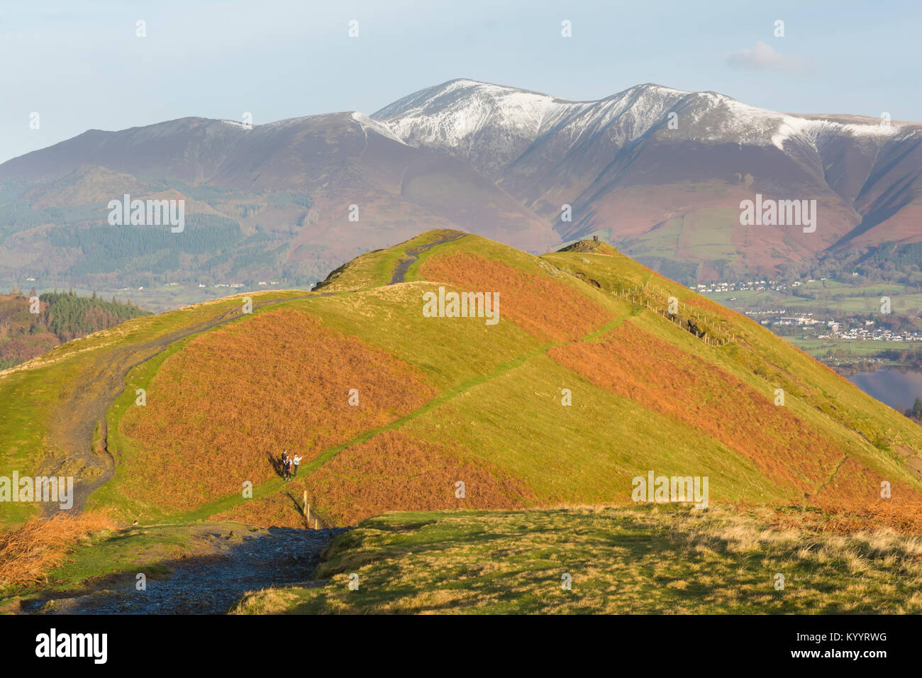 Walkers on cat bells hi-res stock photography and images - Alamy