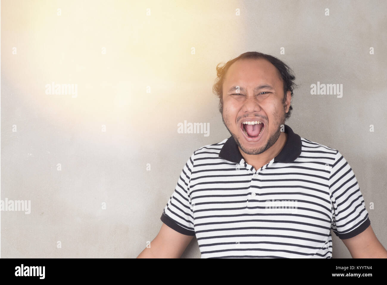 man with stressed face Stock Photo - Alamy