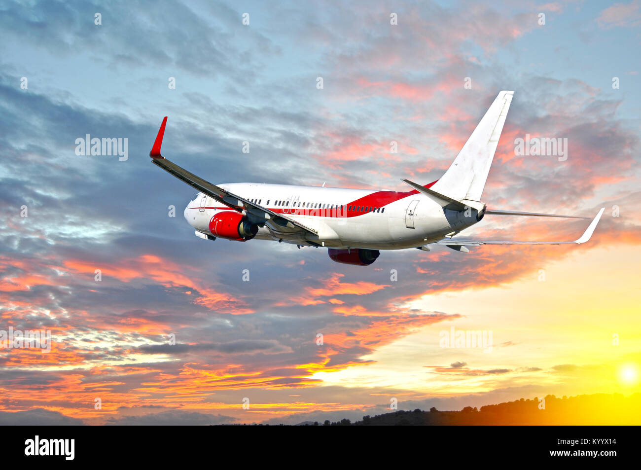 Airplane engine red color hi-res stock photography and images - Alamy