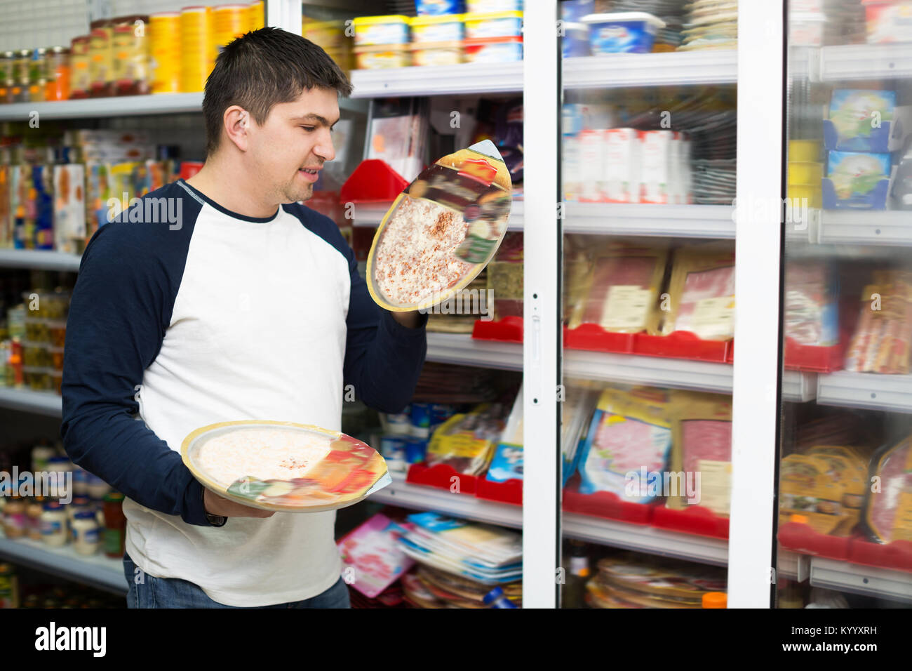 Frozen meat feast pizza hi-res stock photography and images - Alamy