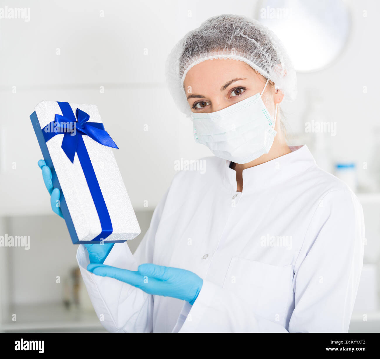 Young female Finnish nurse ready to receive patients in hospital Stock ...