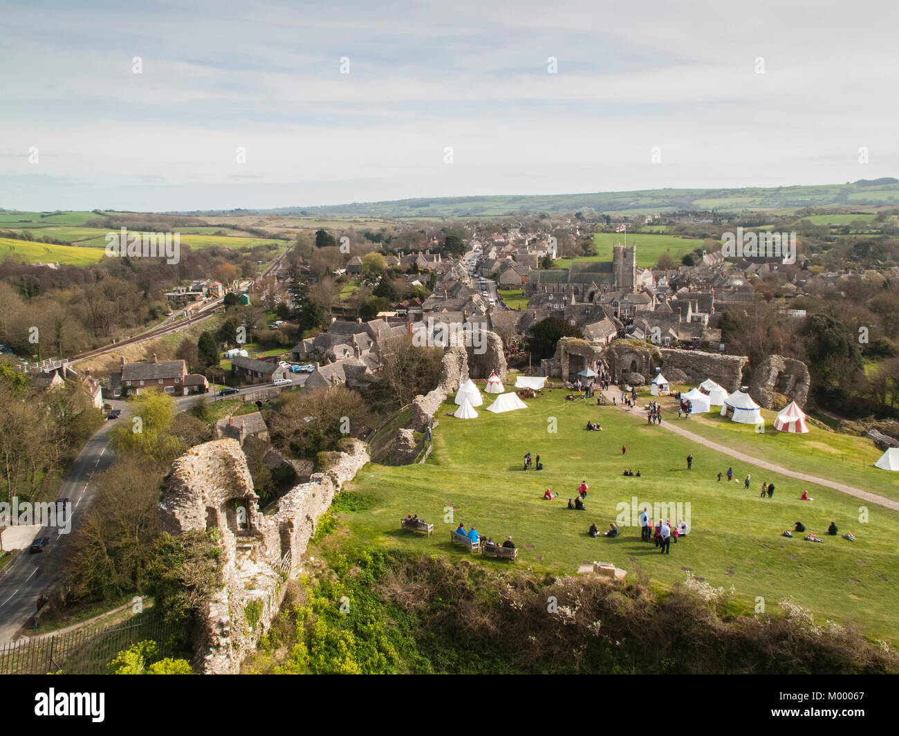 Corfe Castle, Dorset Stock Photo - Alamy