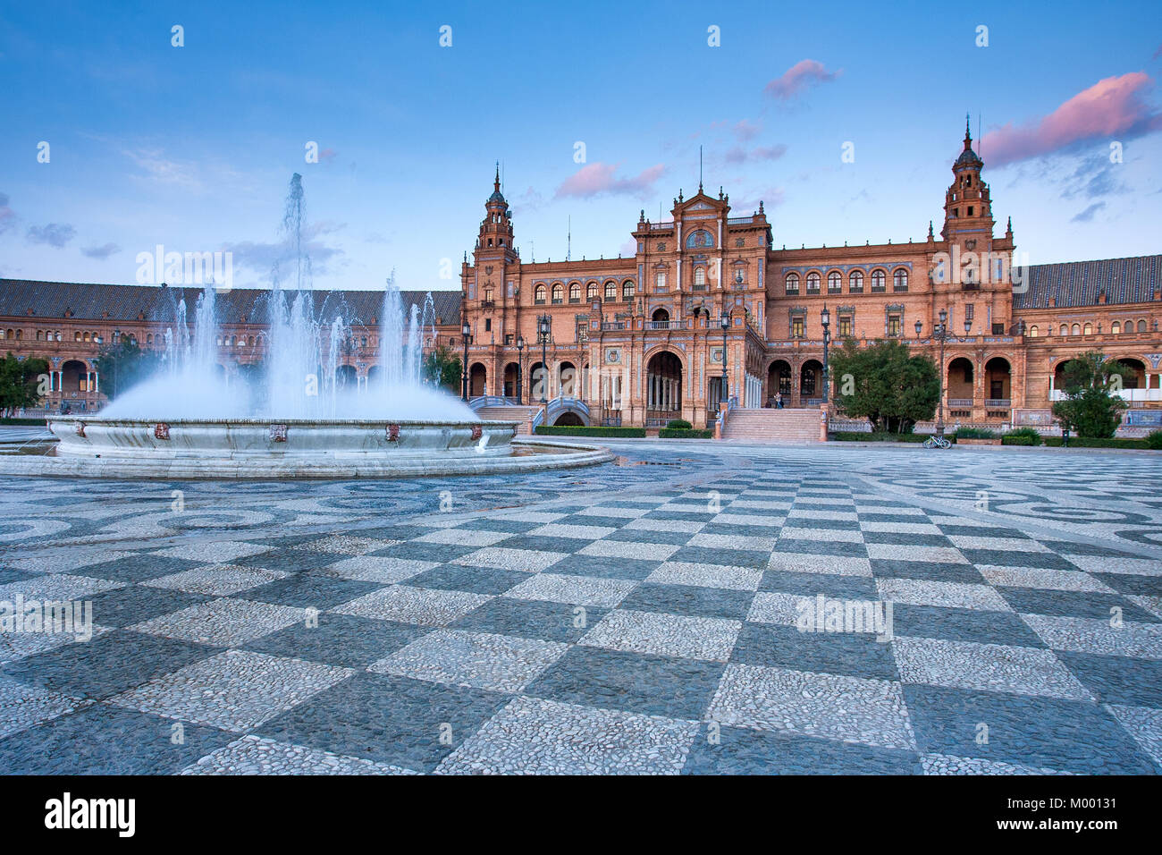 Seville, Andalusia, Spain - Spain Square in city of Seville, it was ...