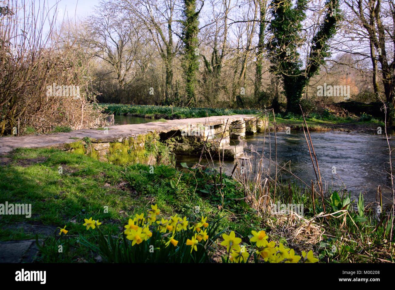 Ancient clapper bridge hi-res stock photography and images - Alamy