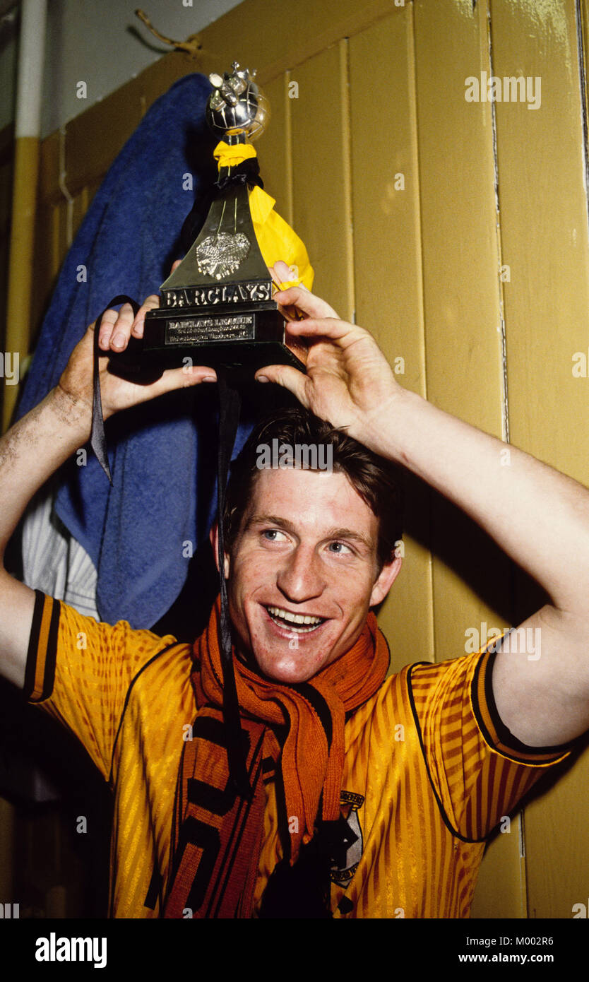 Wolverhampton Wanderers football Andy Mutch celebrates winning 3rd ...