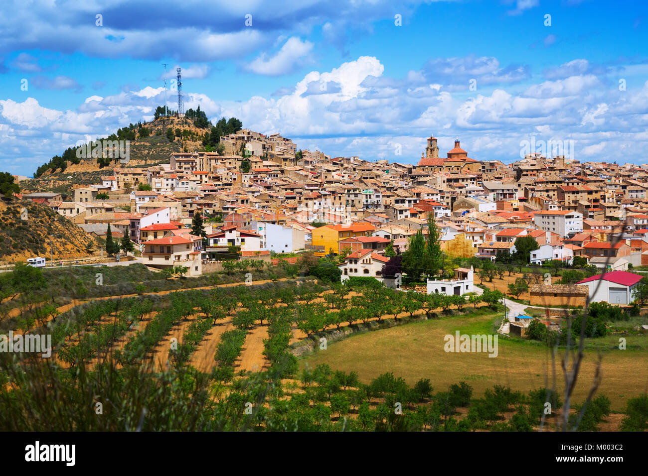 General view of Calaceite. Teruel, Spain Stock Photo - Alamy