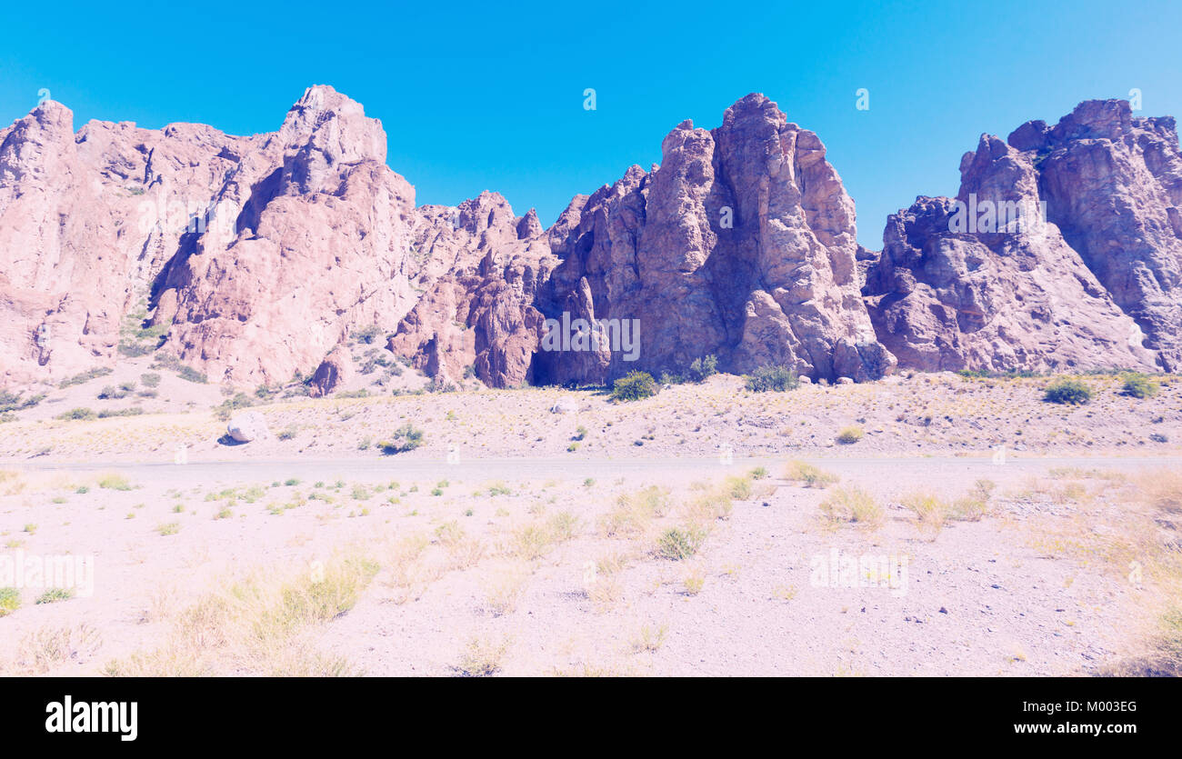 Picturesque views of rock plateau near to National Highway 25 ...
