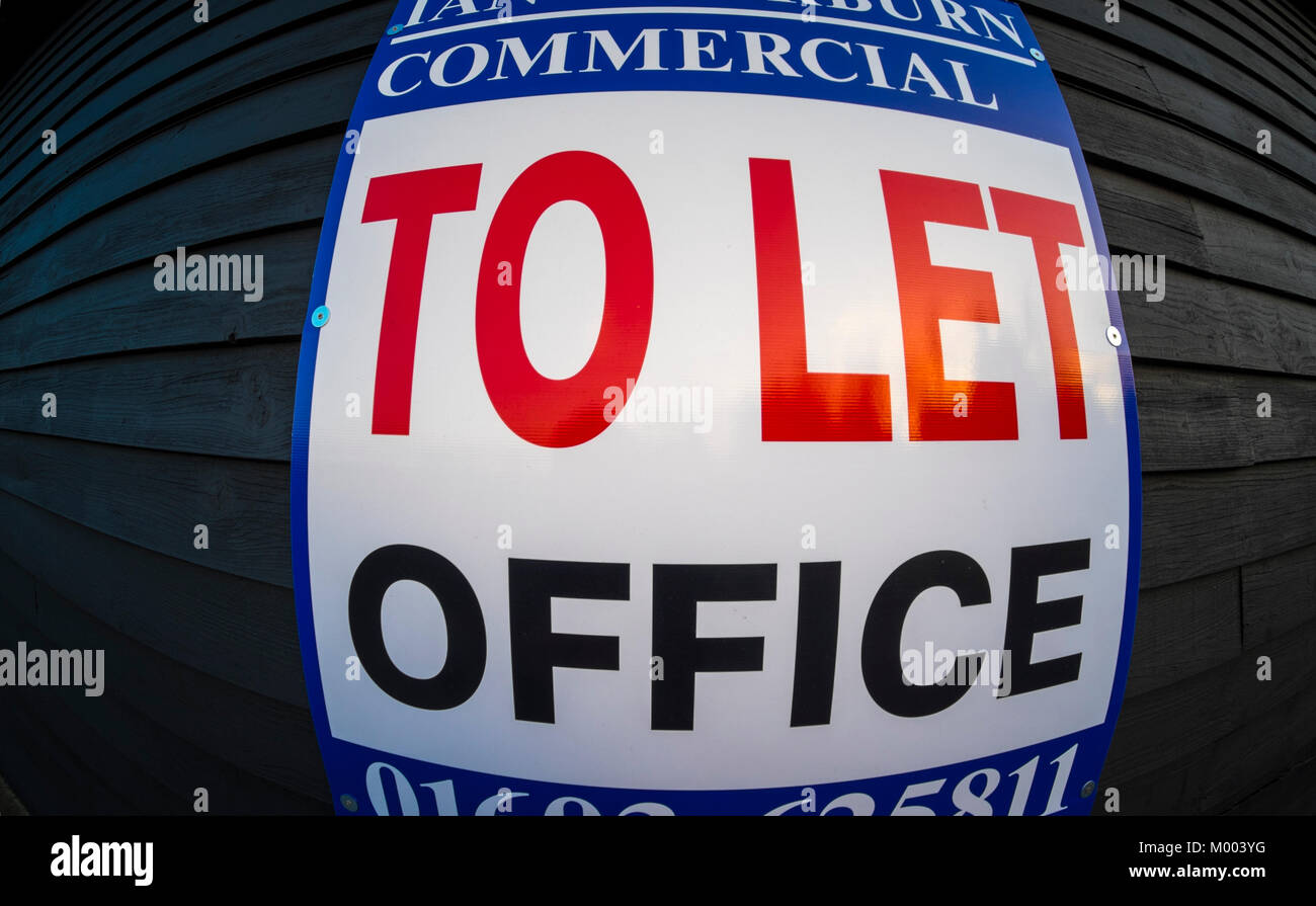 Office to let sign, Suffolk, UK Stock Photo - Alamy