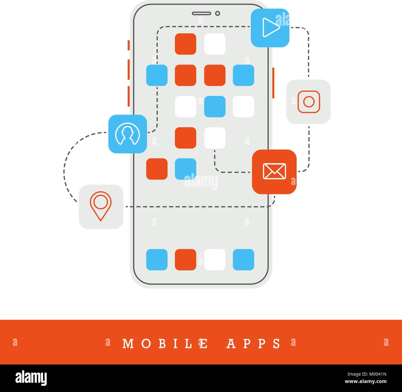 Concept mobile app development infographics Stock Vector Images - Alamy
