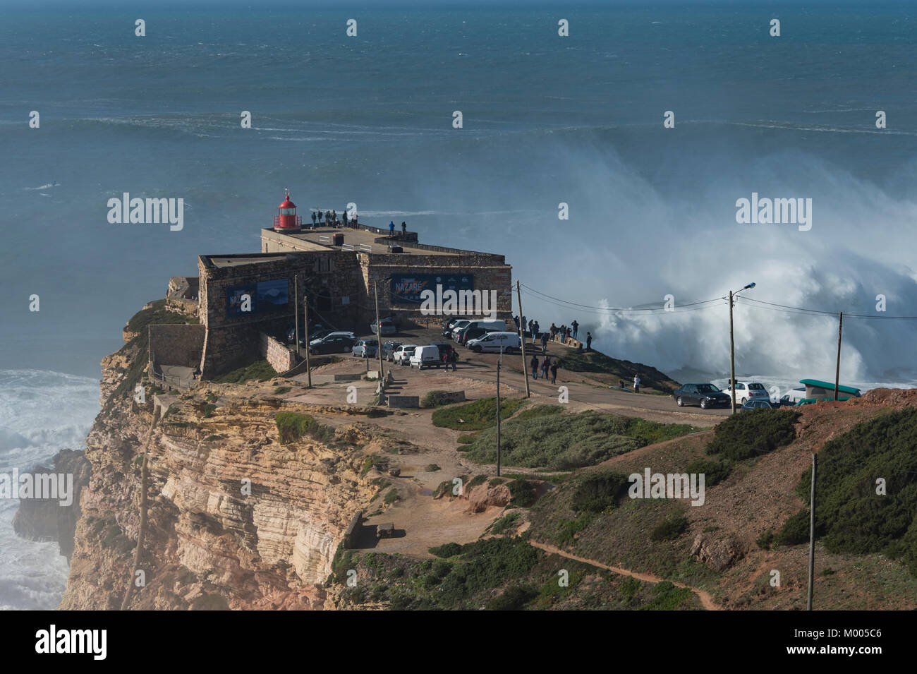 Nazare lighthouse hi-res stock photography and images - Alamy