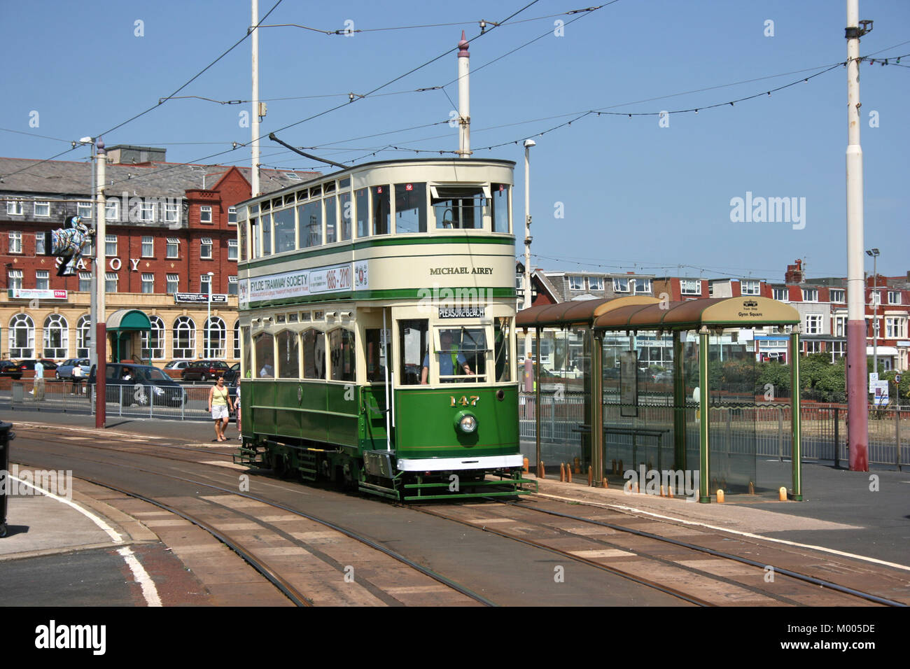 Blackpool tram heritage modern tower hi-res stock photography and ...