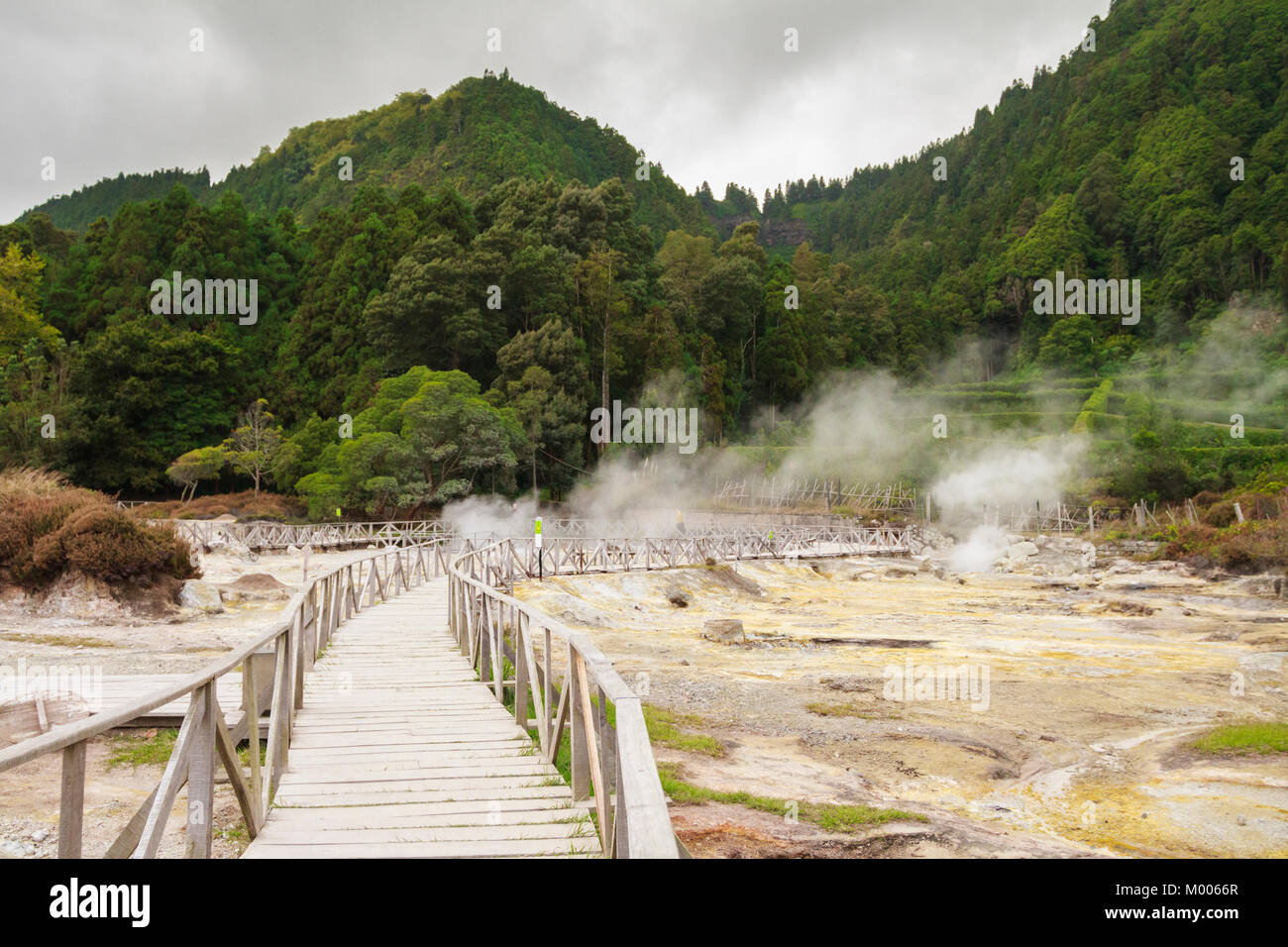 Caldeiras at Fumarolas da Lagoa das Furnas at Sao Miguel, Azores ...