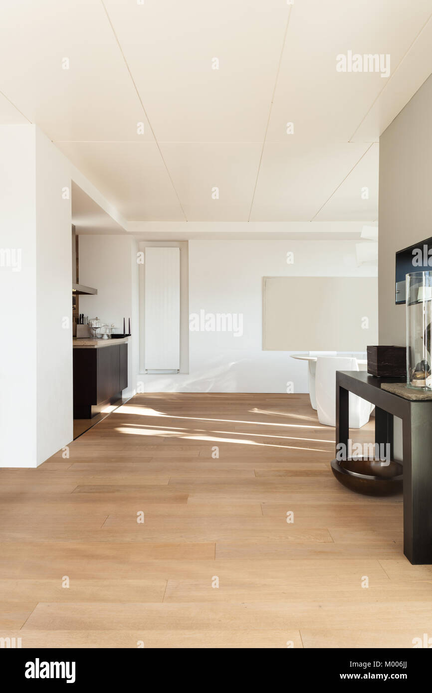 beautiful interiors of a modern house, view from the corridor Stock ...