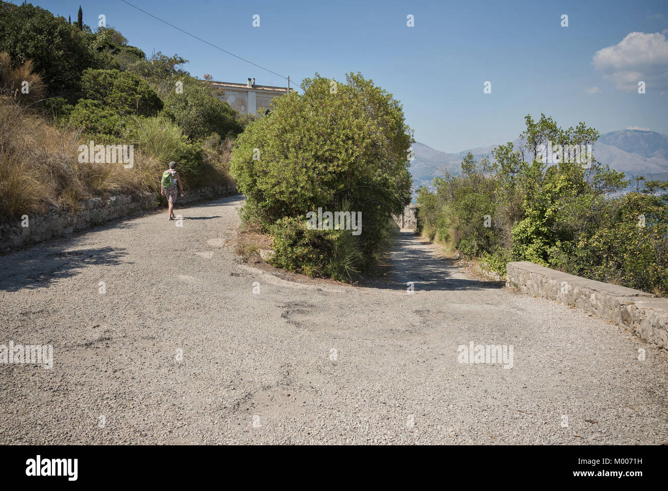 S. Maria Ausiliatrice street, road leading to Mount Orlando in the ...