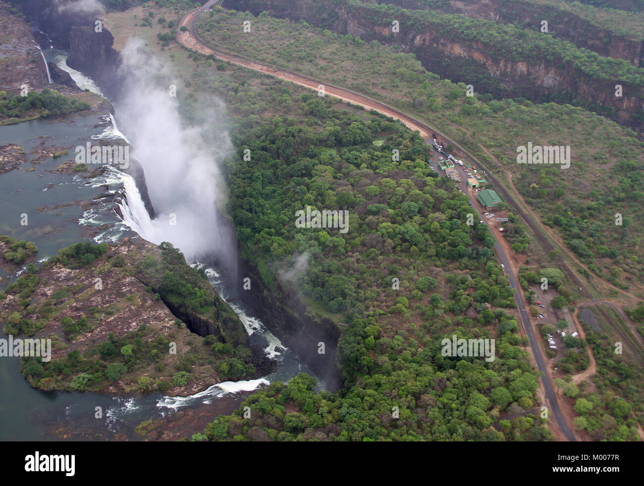Devil's Cataract, Main Falls and Cataract Island with road to the ...