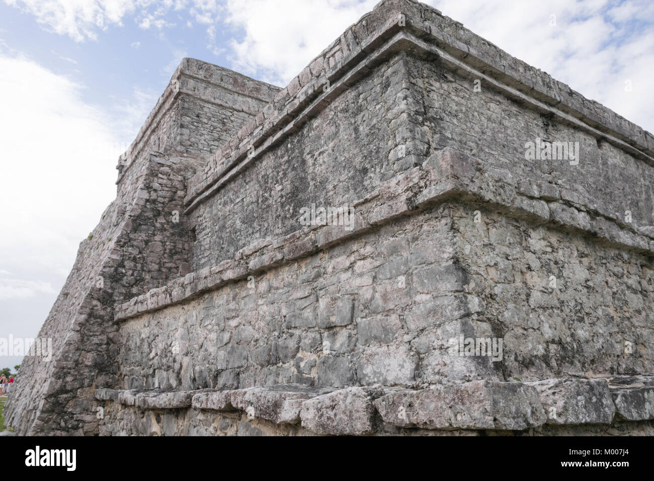 Archaegeological ruins in Tulum, Mexico. The ruins are situated on 12 ...
