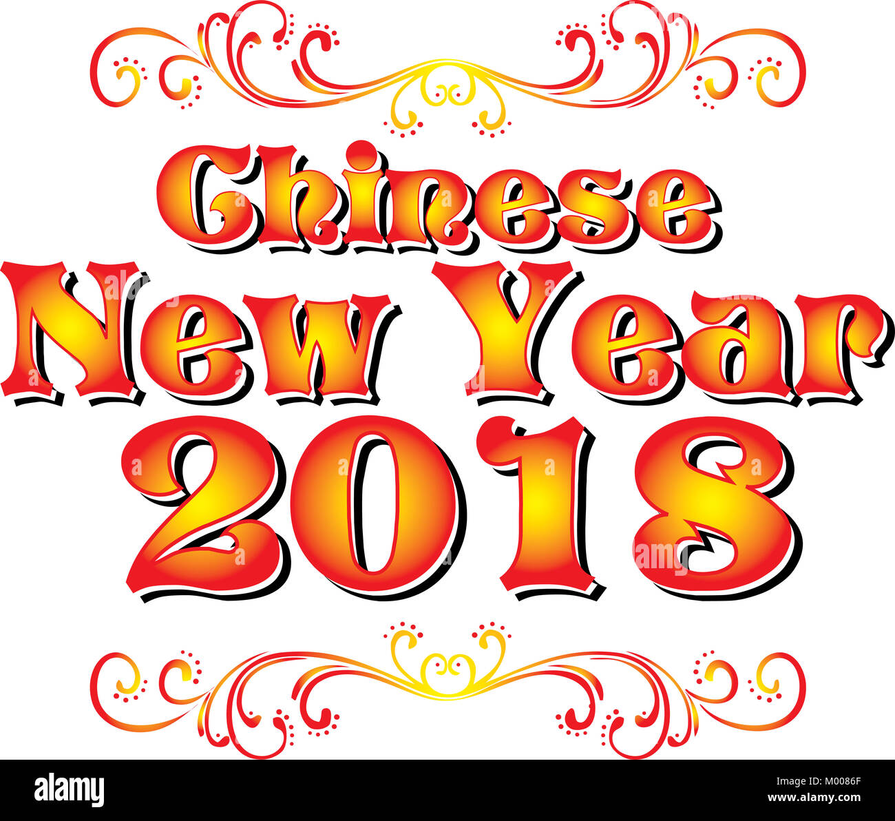 Chinese logo red gold hi-res stock photography and images - Alamy