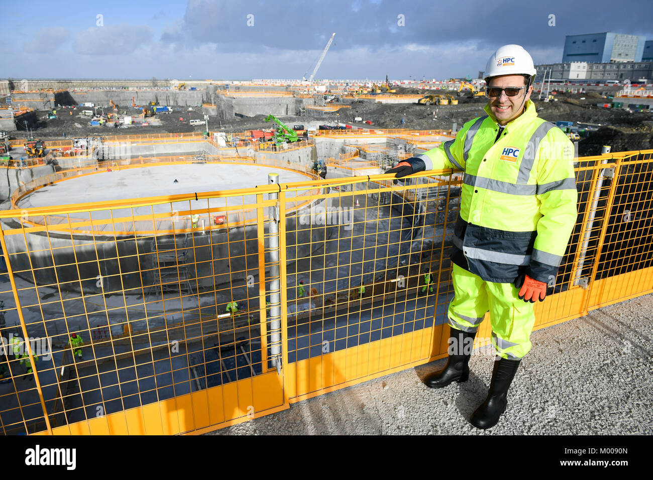 Simone Rossi, chief executive of energy giant EDF Energy at the site of ...