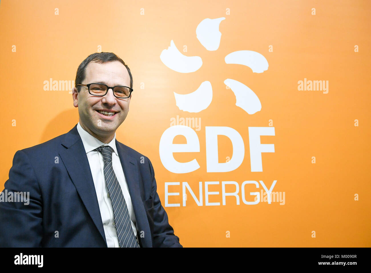 Simone Rossi, chief executive of energy giant EDF Energy, speaking ...