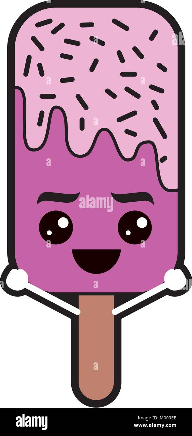Ice cream stick cartoon character hi-res stock photography and images ...