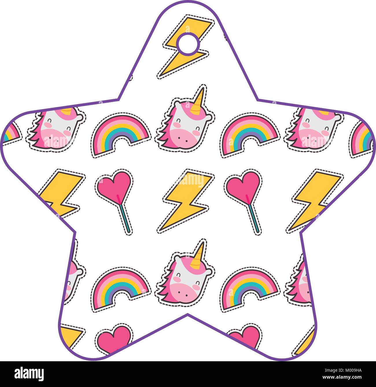 patches in star pattern fashion decoration Stock Vector Image & Art - Alamy