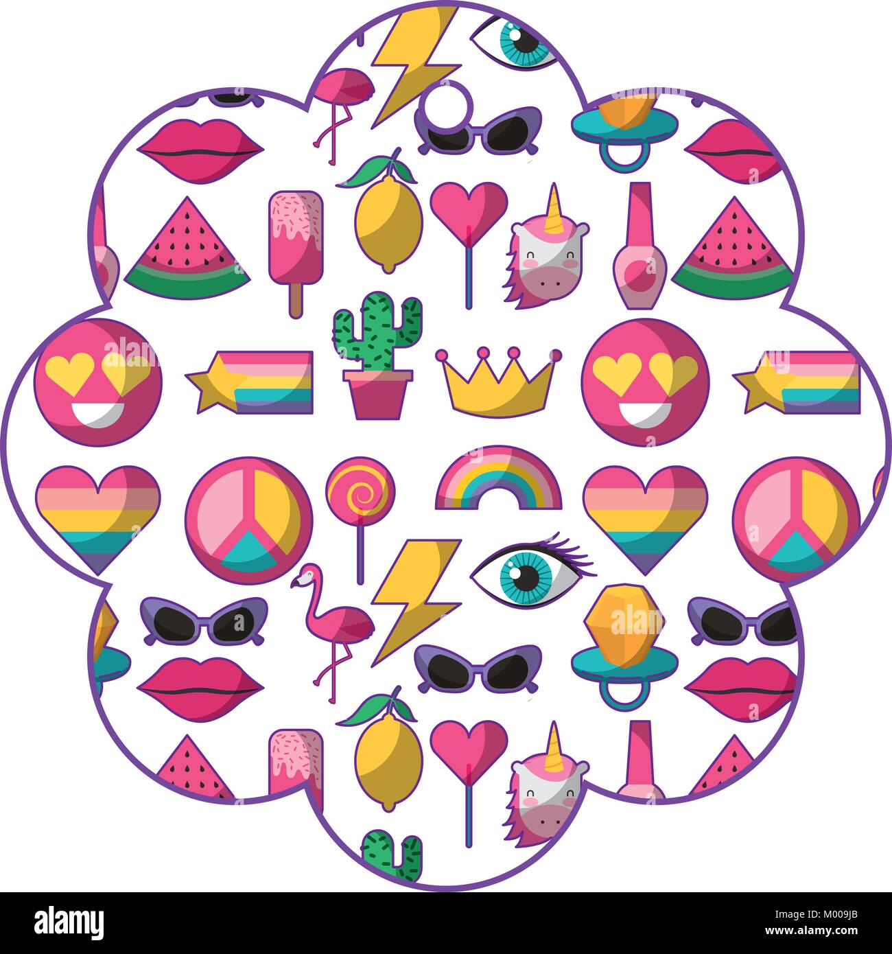 Seamless floral polish pattern Stock Vector Images - Alamy