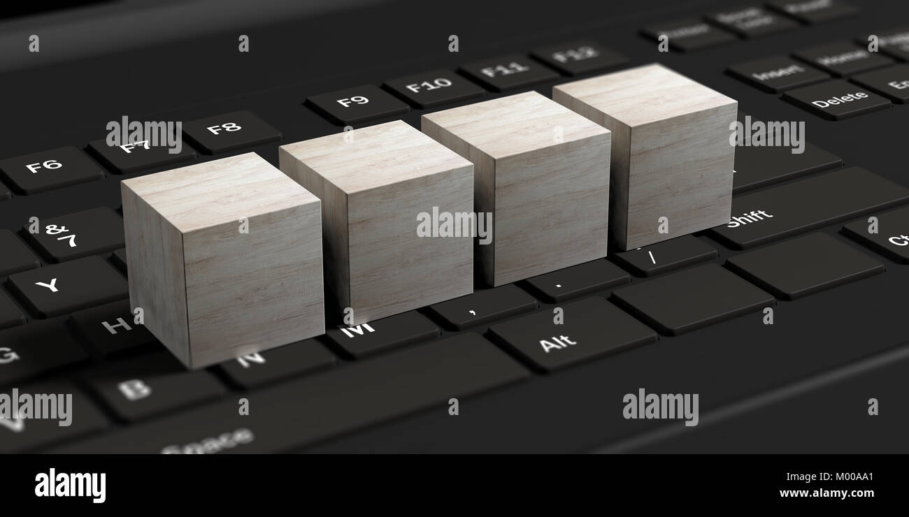 3d illustration computer keyboard hi-res stock photography and images ...