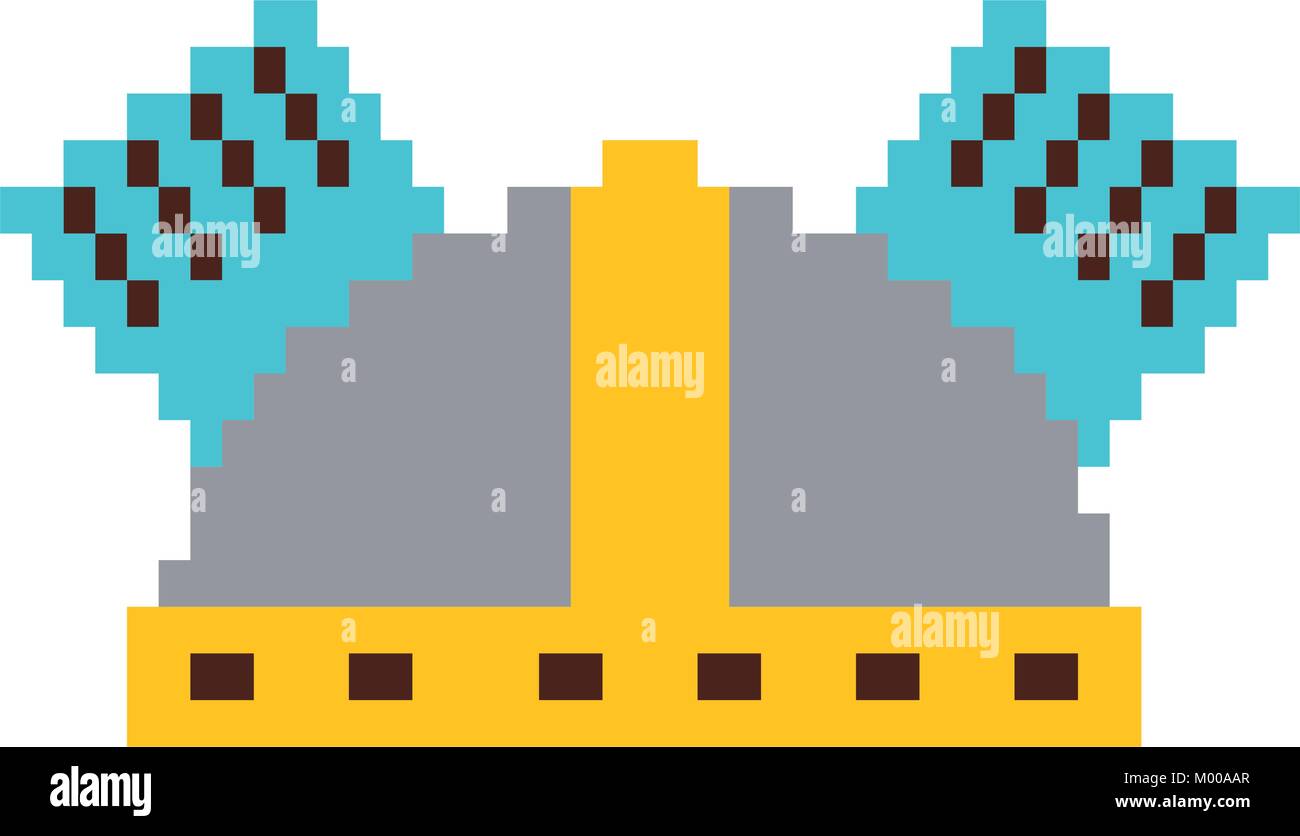 pixel helmet protection game icon Stock Vector Image & Art - Alamy