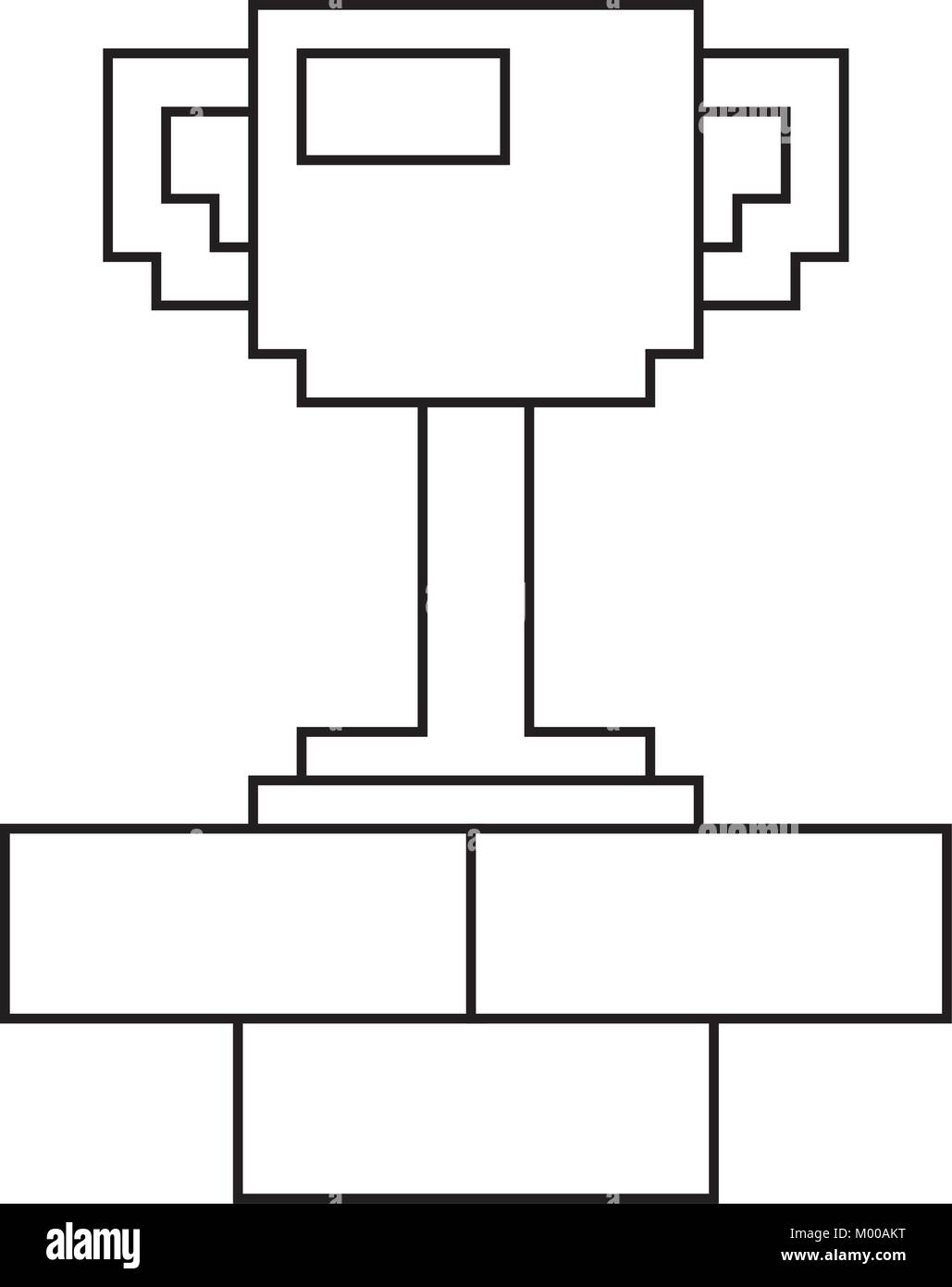 Retro style pixel art game Black and White Stock Photos & Images - Alamy