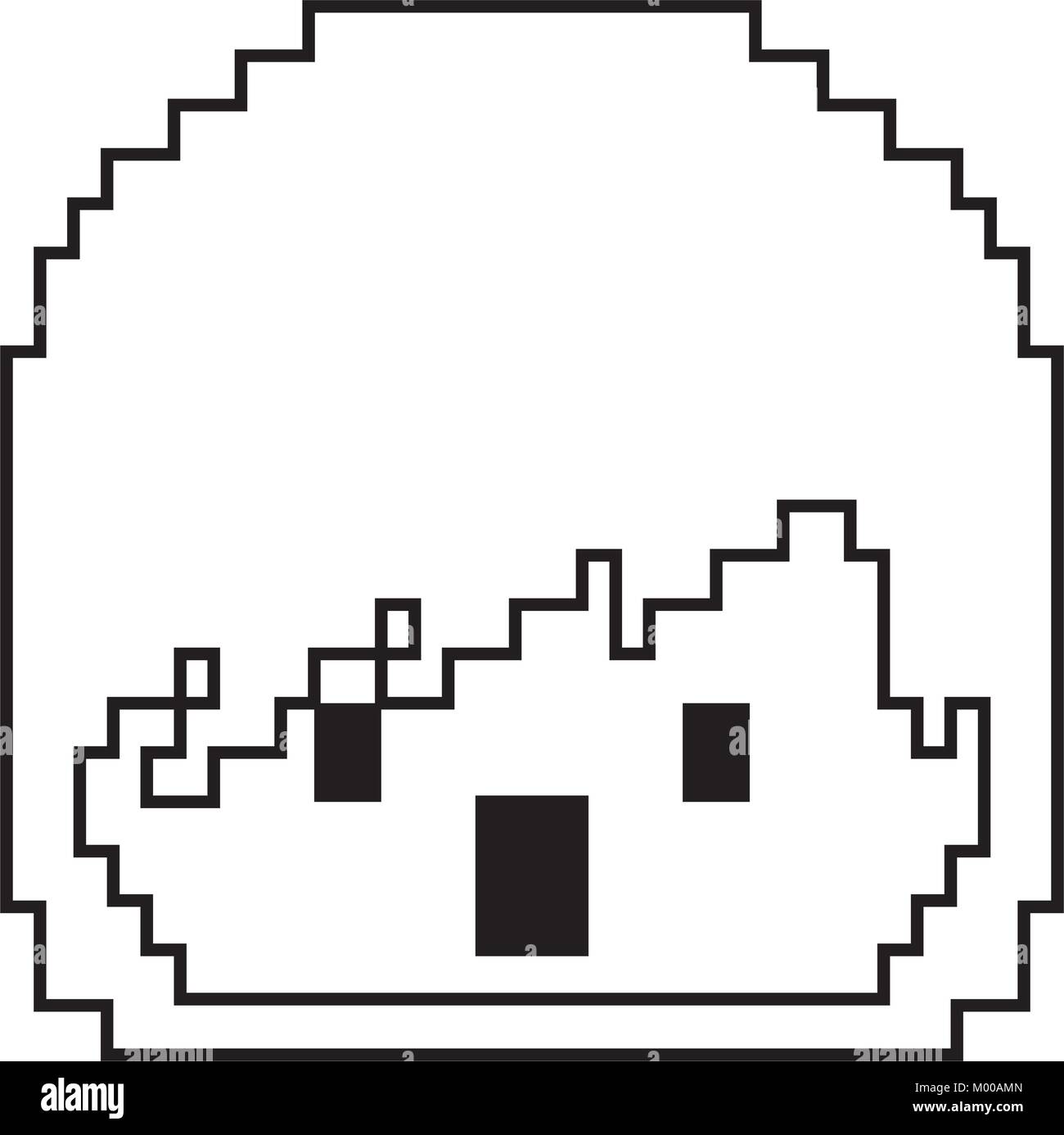 pixelated face boy video game avatar Stock Vector Image & Art - Alamy