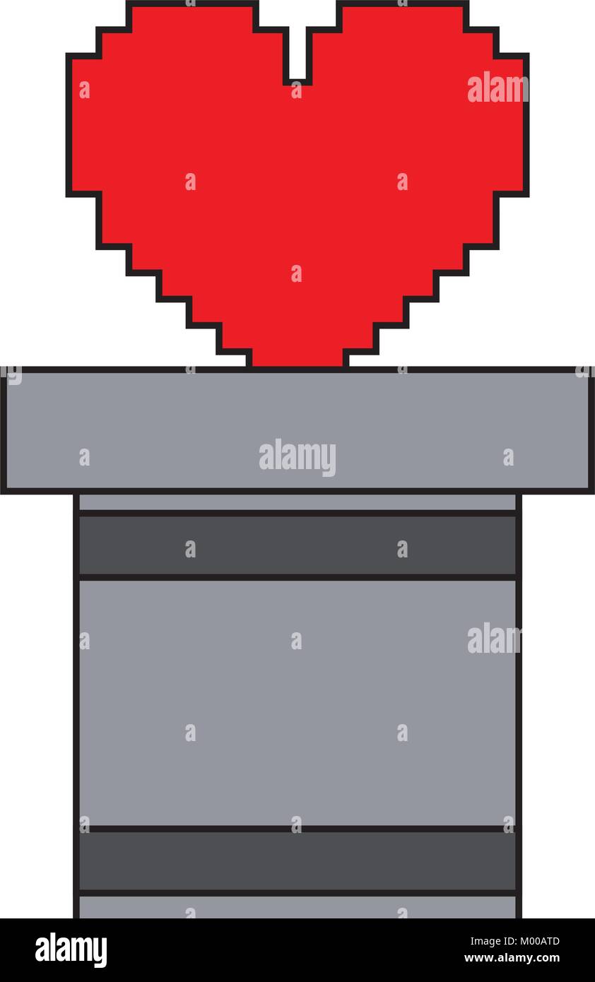 Cartoon old computer love heart hi-res stock photography and images - Alamy