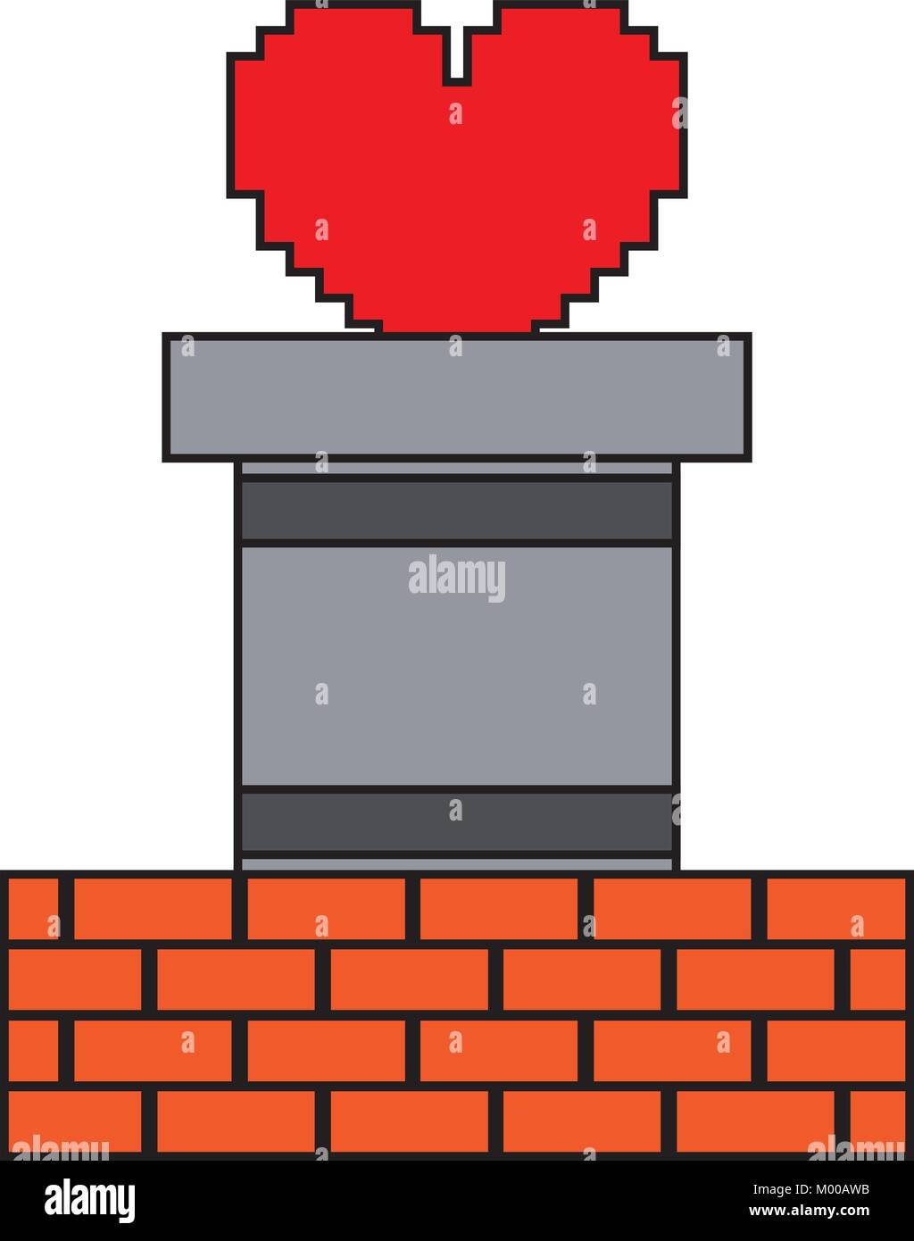 Cartoon old computer love heart hi-res stock photography and images - Alamy