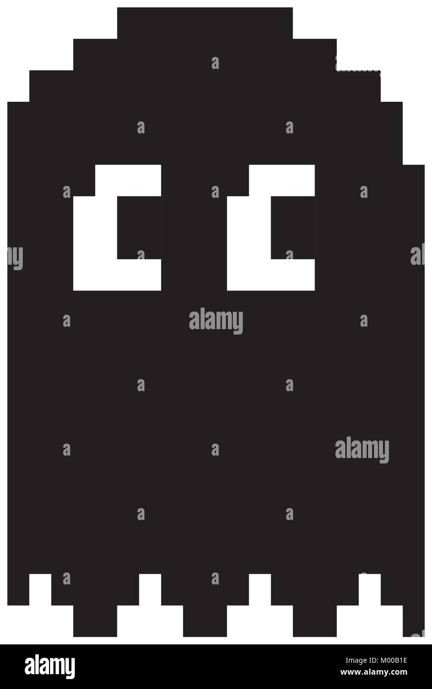 pixelated ghost monster arcade game icon Stock Vector Image & Art - Alamy