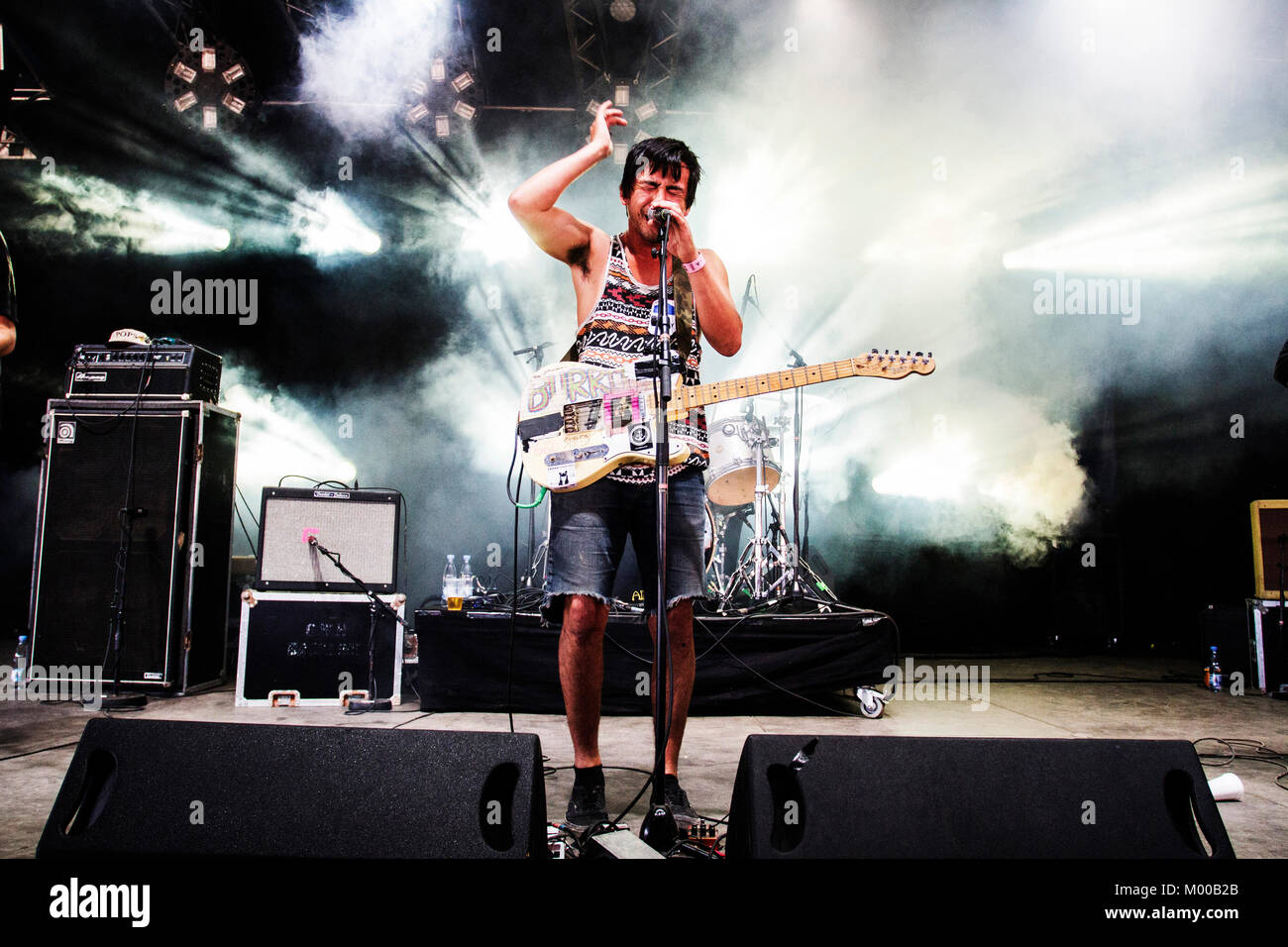 Singer and guitarist Zac Carper from the American punk band Fidlar ...