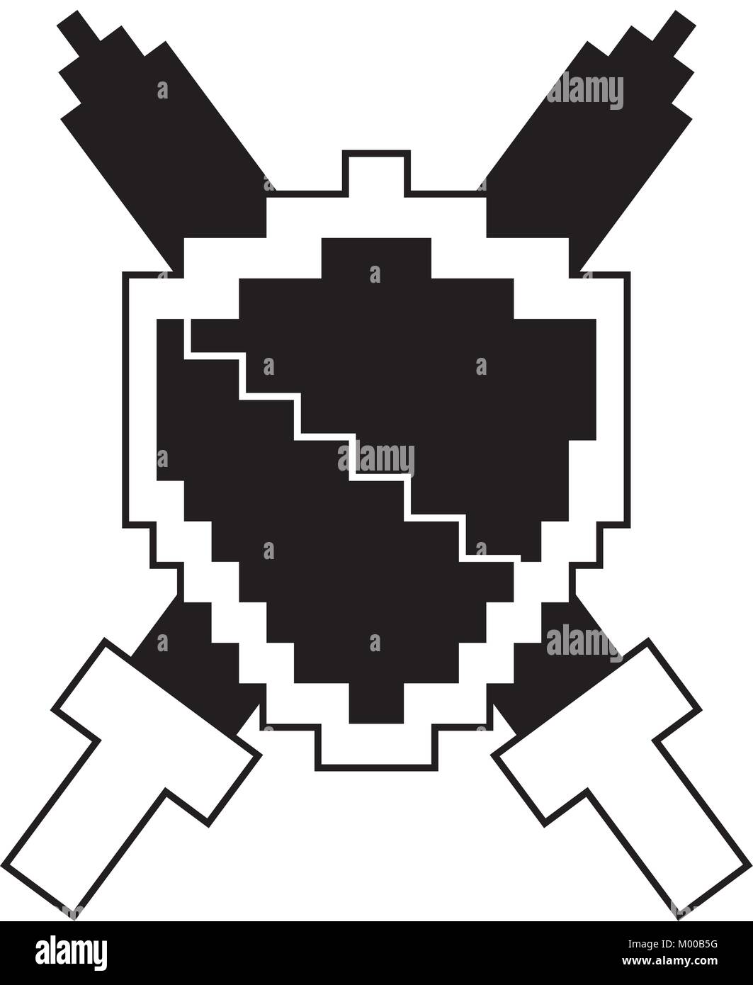 Video game heart star Cut Out Stock Images & Pictures - Alamy