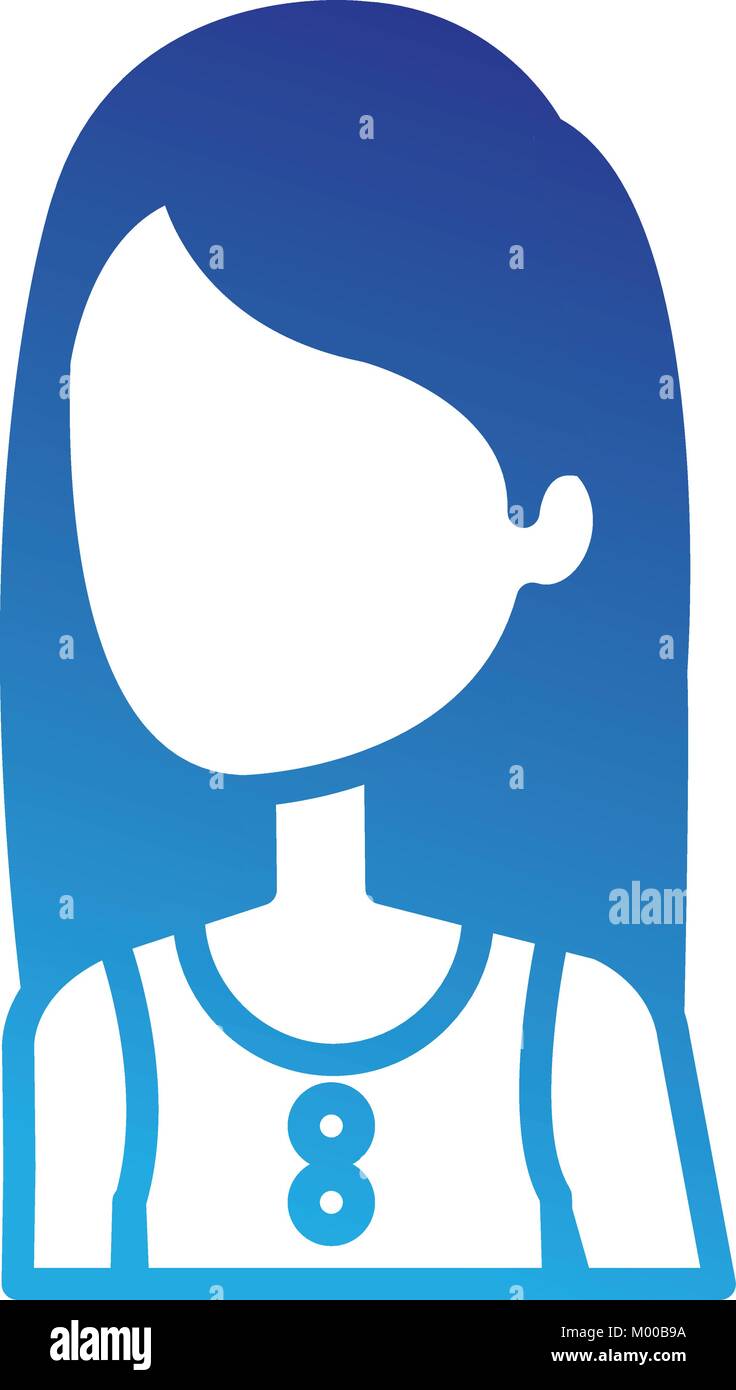 beautiful woman avatar character vector illustration design Stock ...