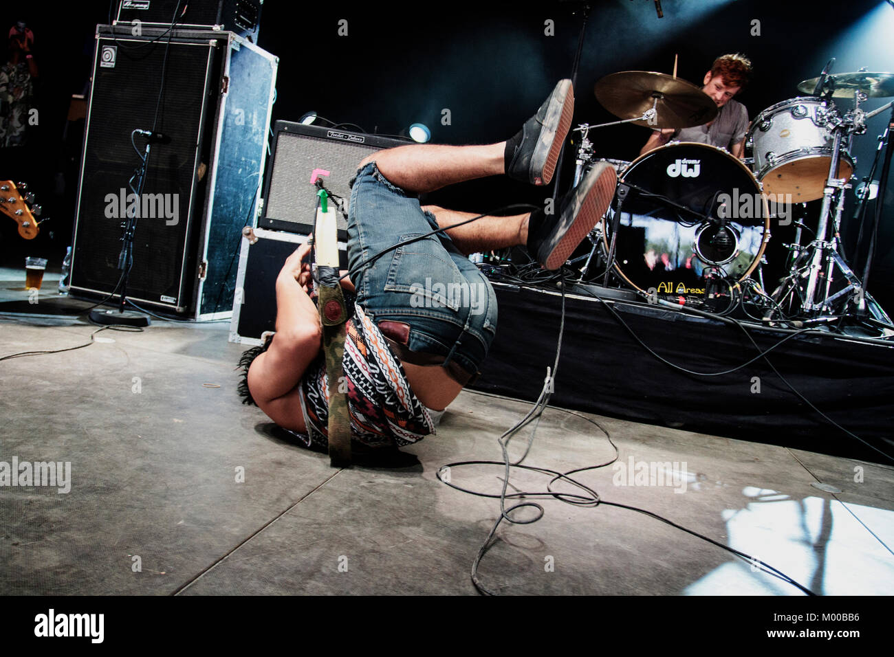 Lead singer and guitarist Zac Carper from the American punk band Fidlar ...