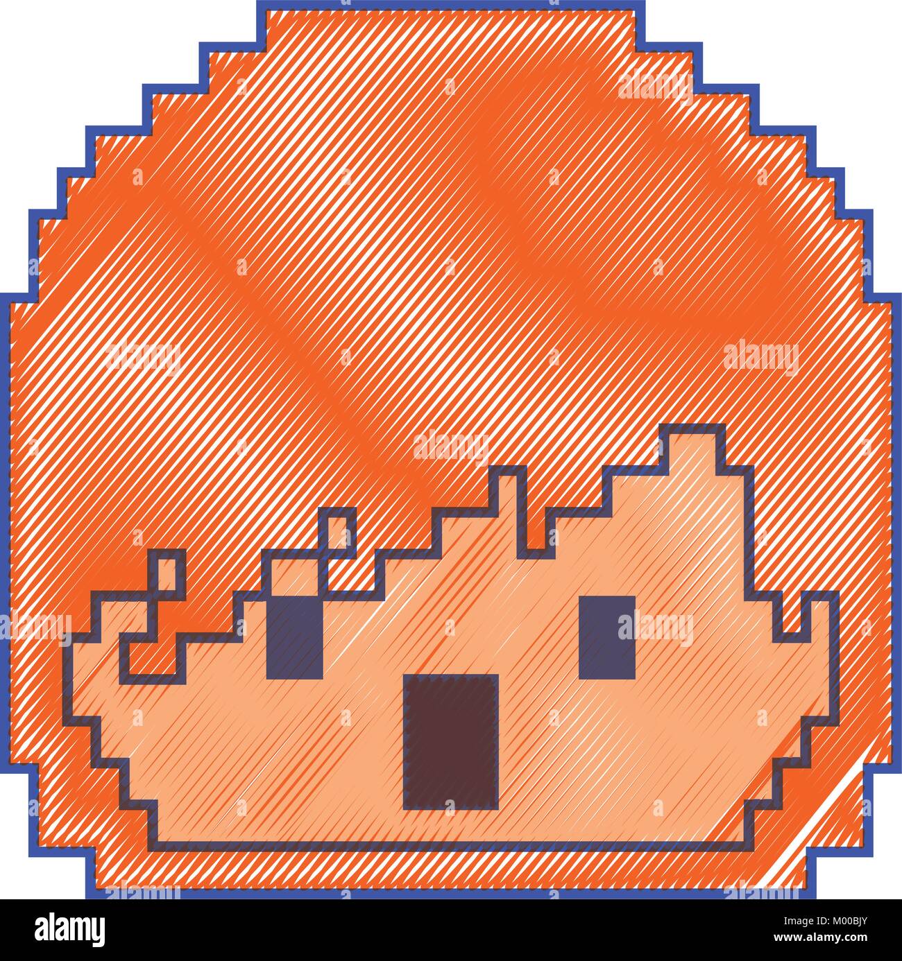 pixelated face boy video game avatar Stock Vector Image & Art - Alamy