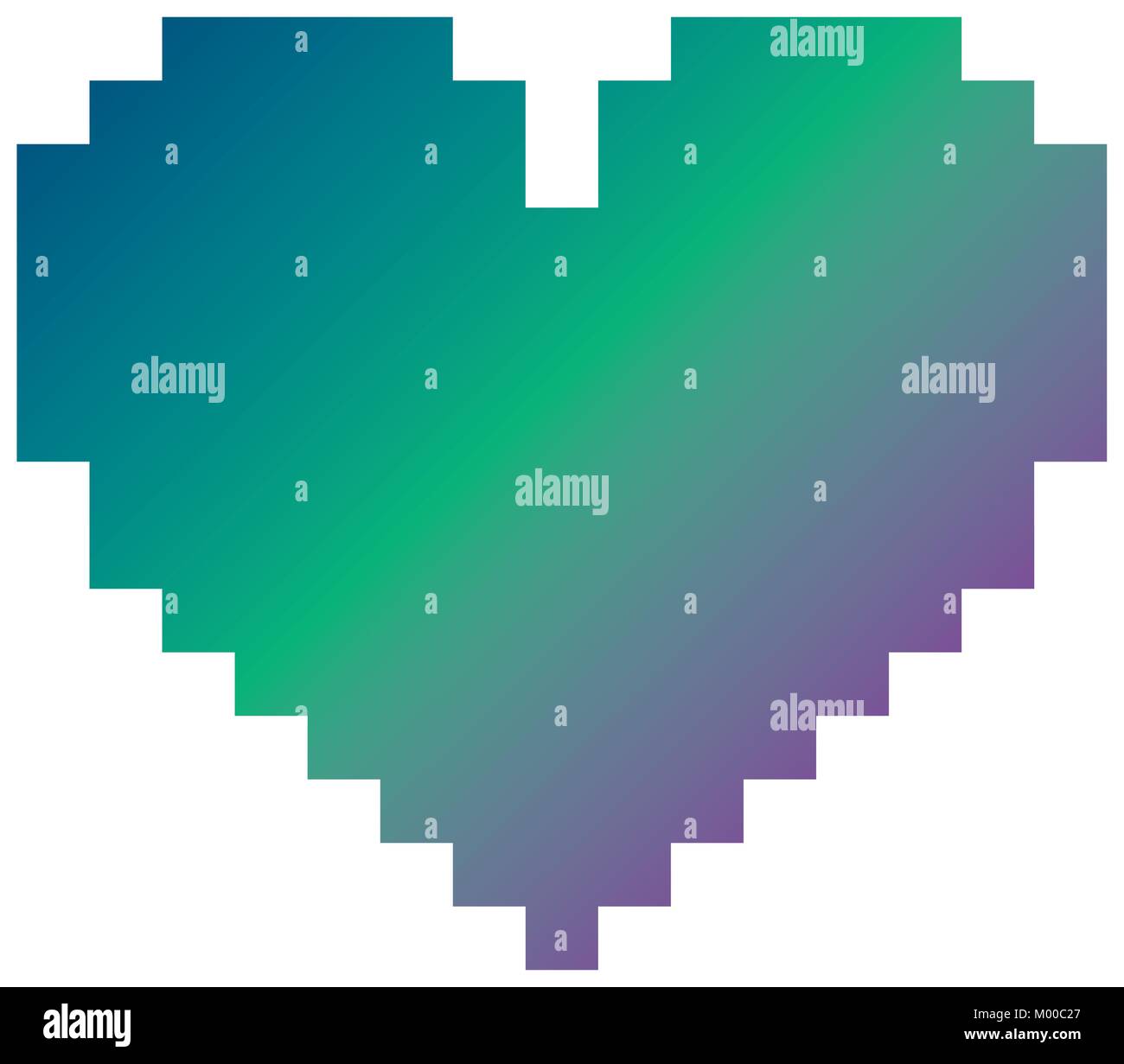 pixelated heart love romantic icon Stock Vector Image & Art - Alamy