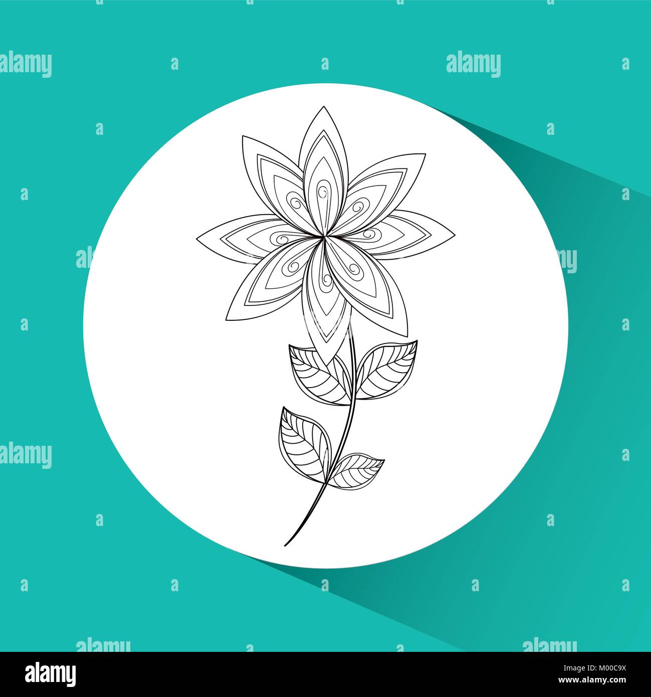 flower emblem image Stock Vector Image & Art - Alamy