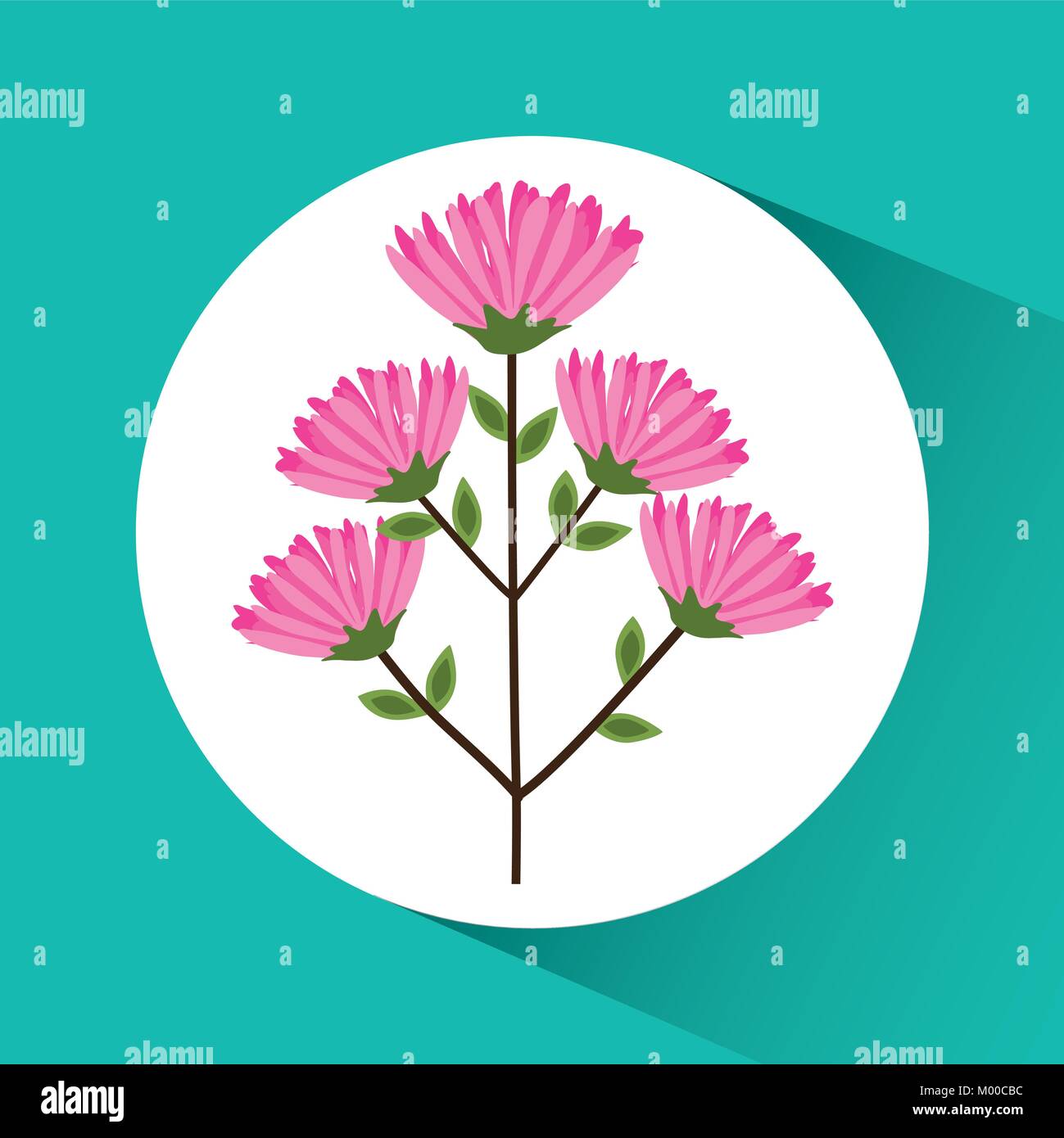 flower emblem image Stock Vector Image & Art - Alamy