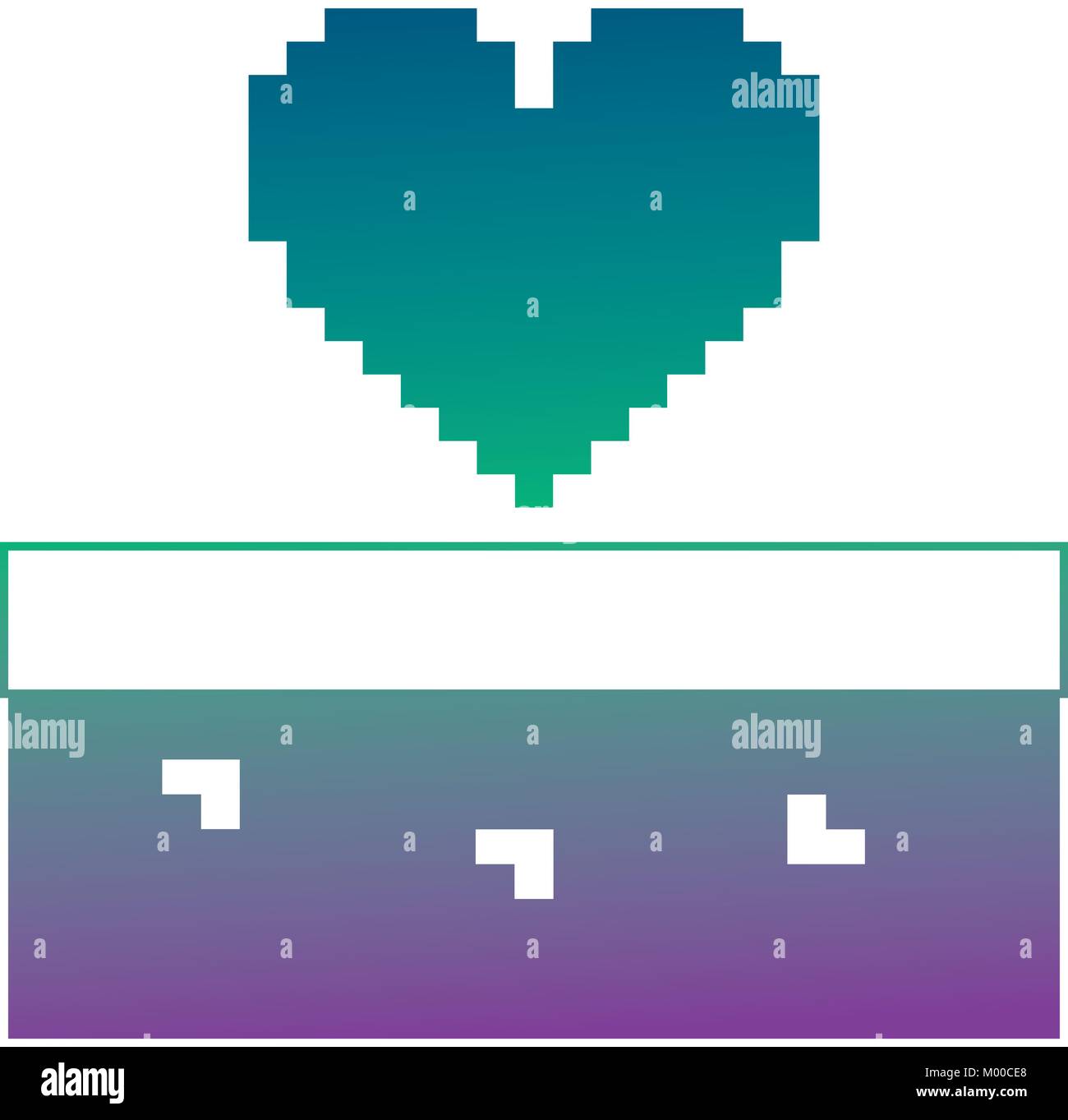 pixelated heart love life game arcade Stock Vector Image & Art - Alamy
