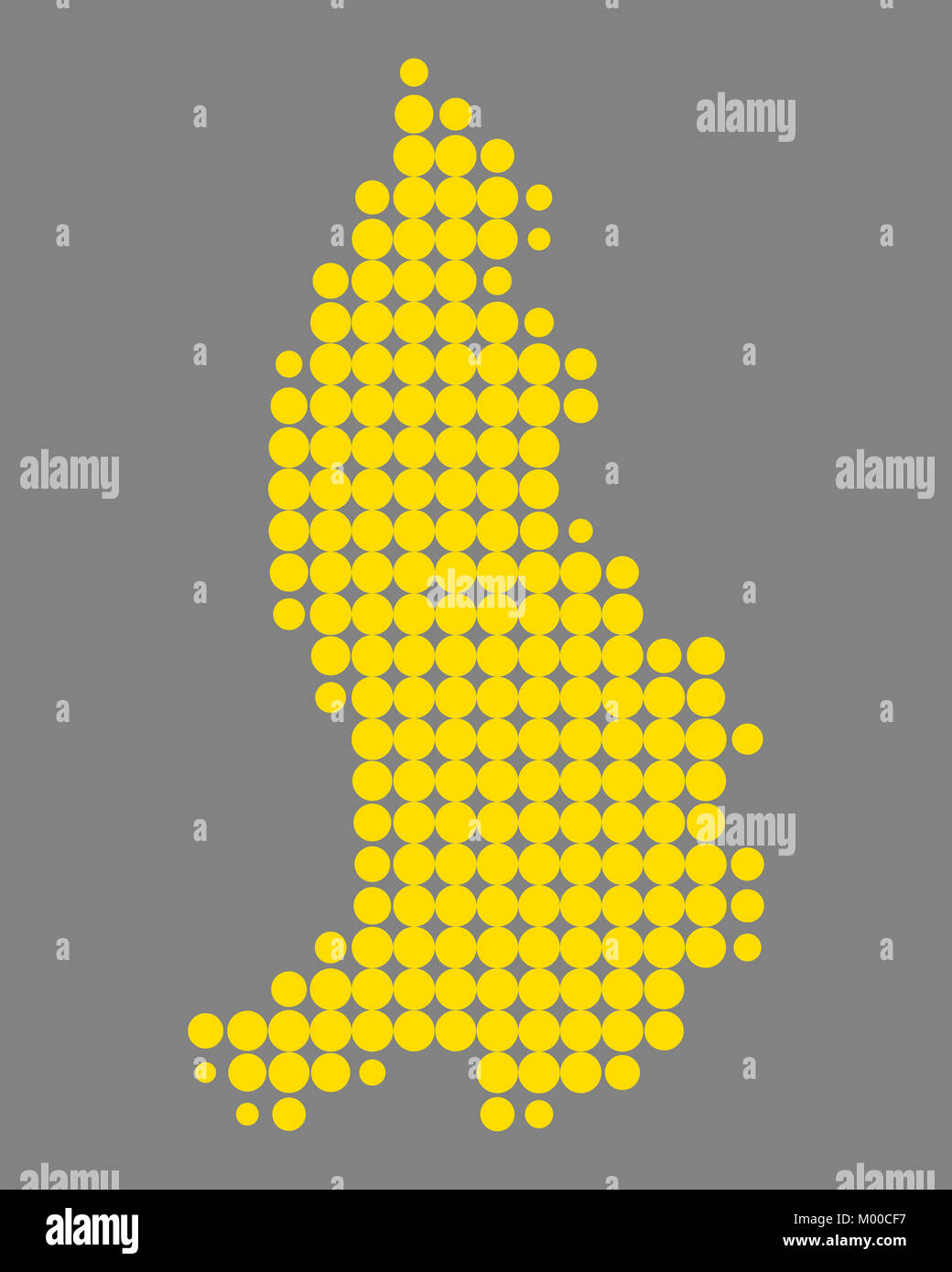 Map of Liechtenstein Stock Photo - Alamy