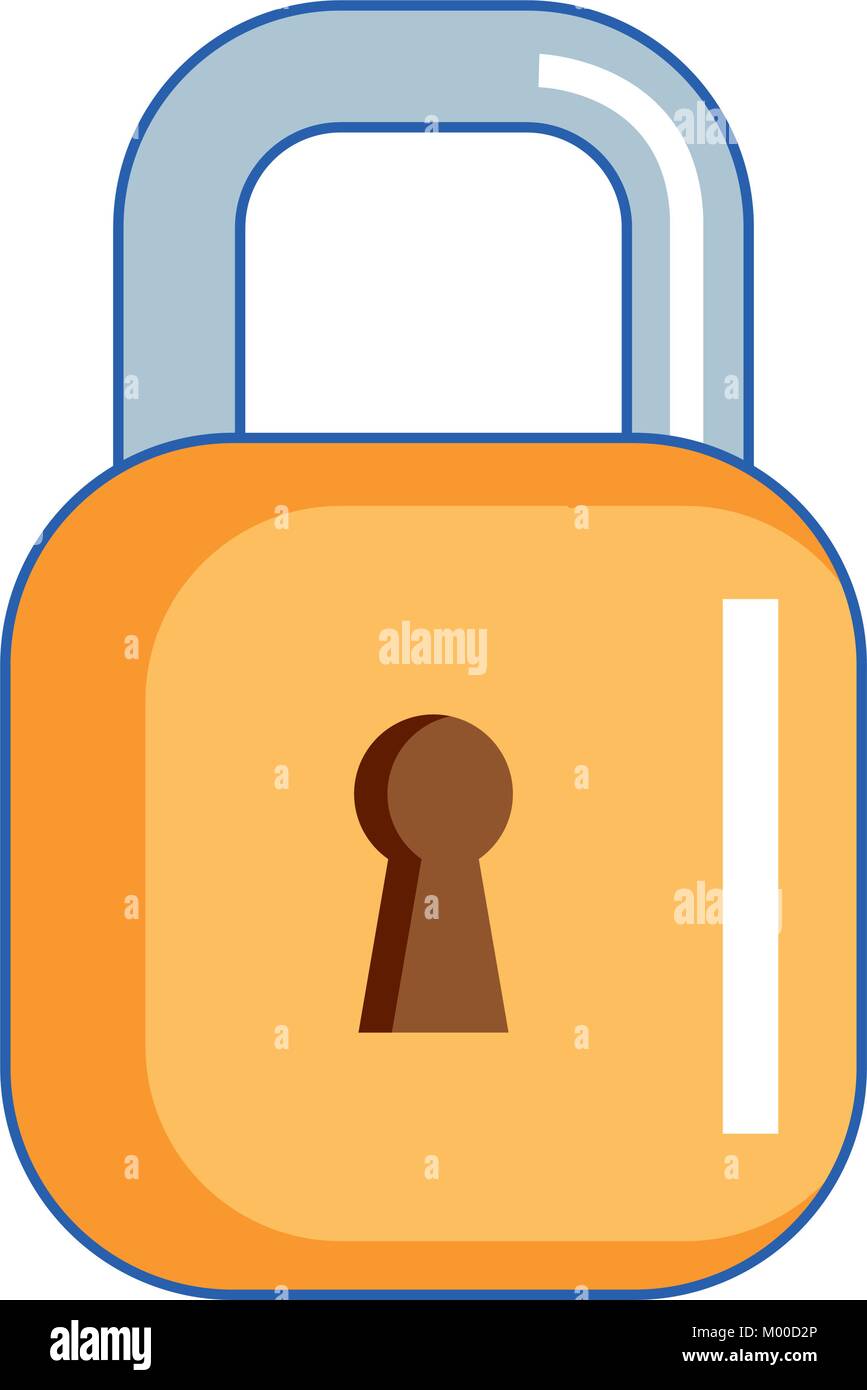 safe secure padlock icon vector illustration design Stock Vector Image ...