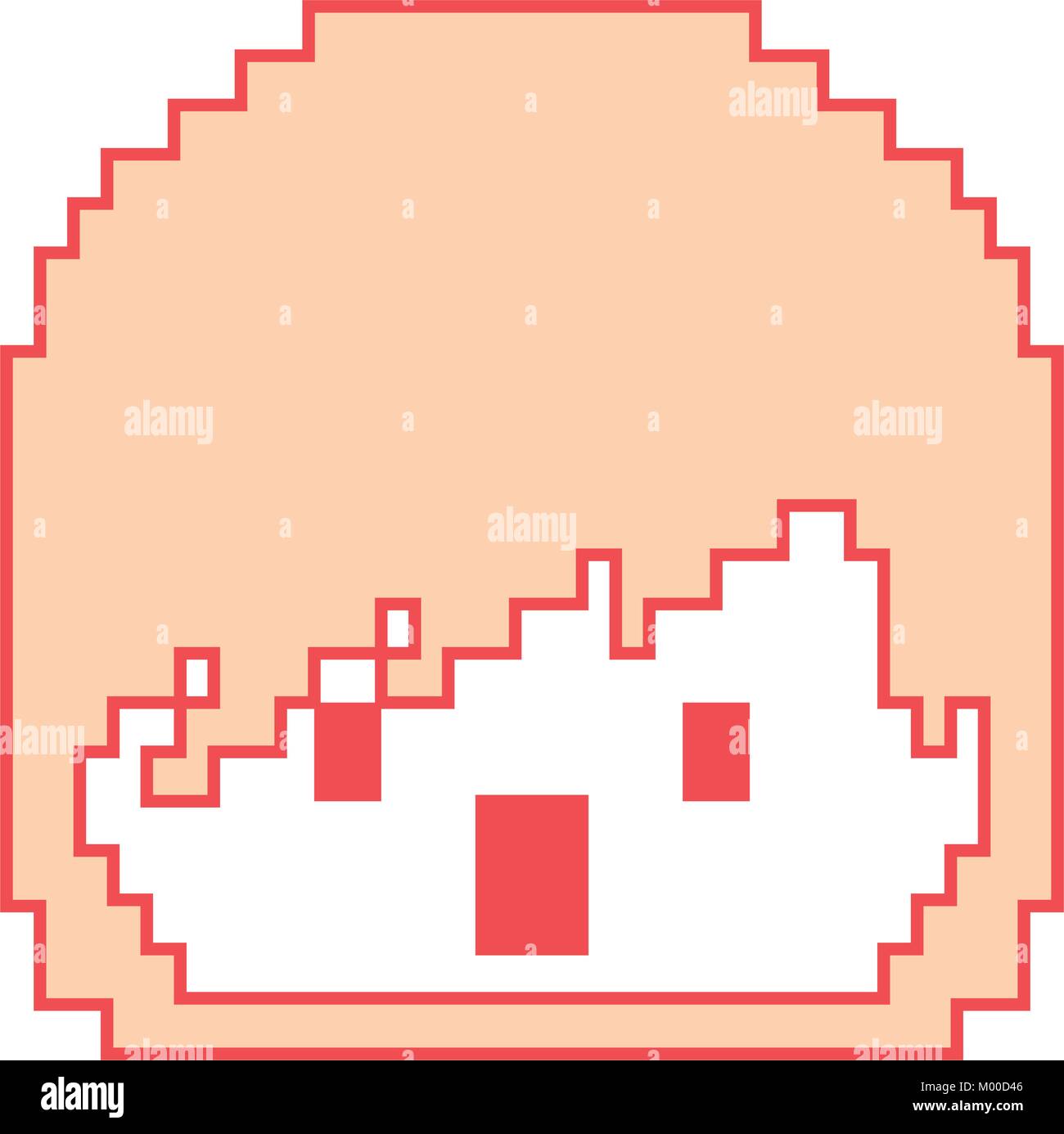 pixelated face boy video game avatar Stock Vector Image & Art - Alamy