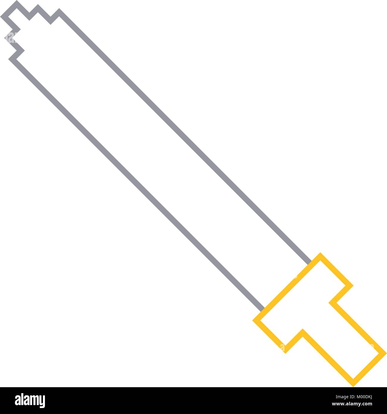 pixel sword weapon warrior battle Stock Vector Image & Art - Alamy