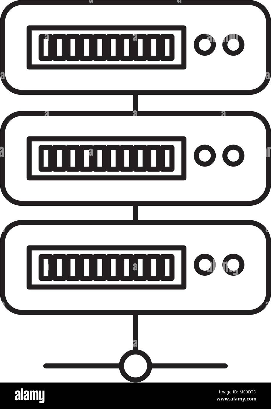 data server computer icon vector illustration design Stock Vector Image ...
